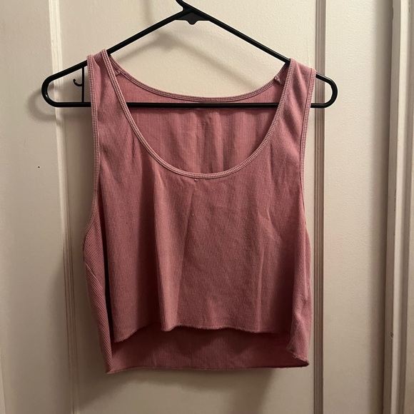 American Eagle Outfitters | Tops | Pink Cropped American Eagle Tank Top | Poshmark